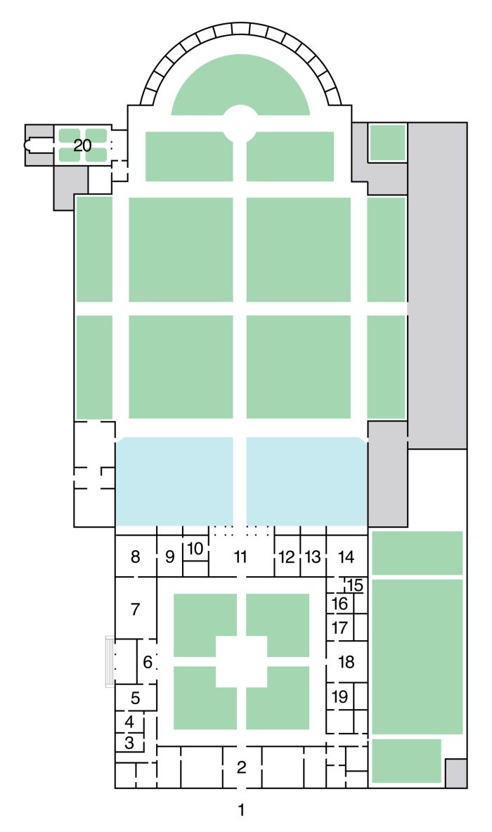 mappa venti sale - Palazzo Te